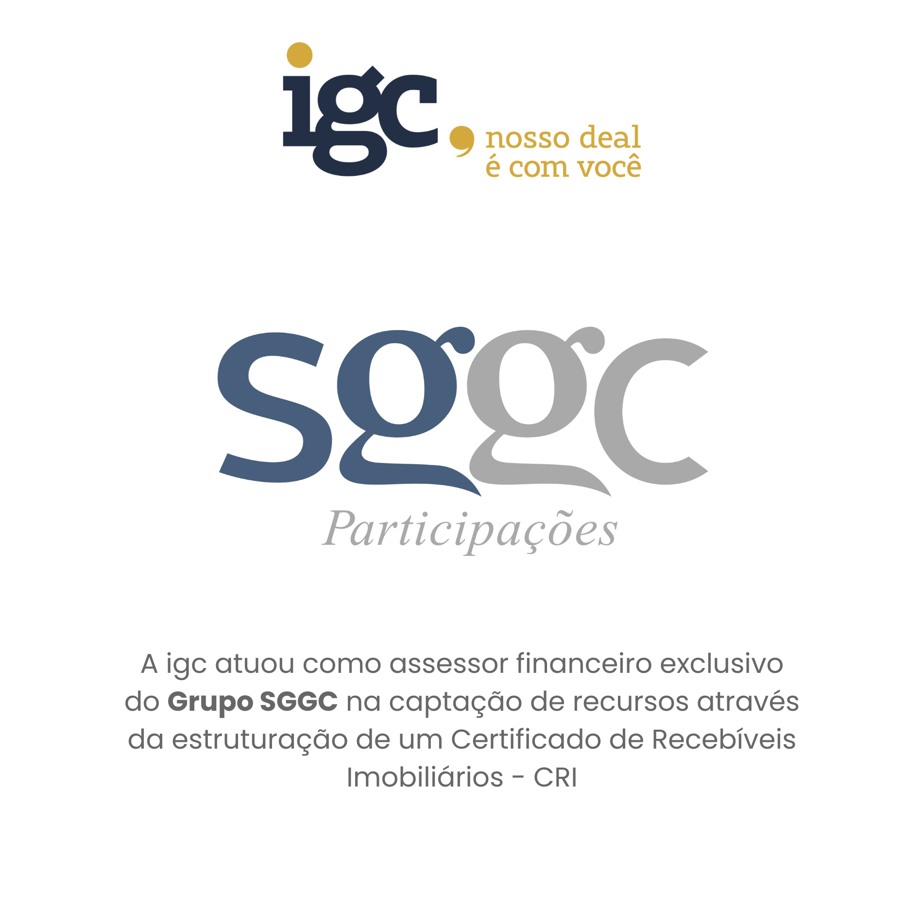 igc | nosso deal é com você